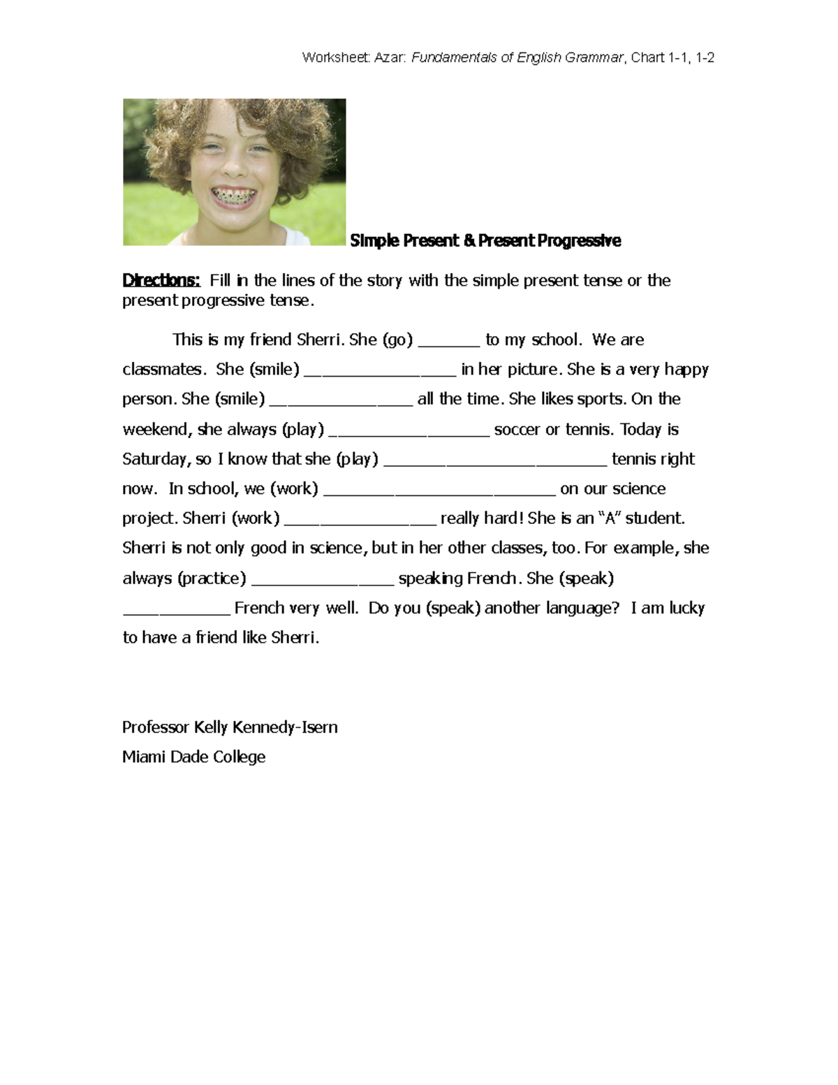 Worksheet grammar - simple present vs present progressive - Worksheet ...