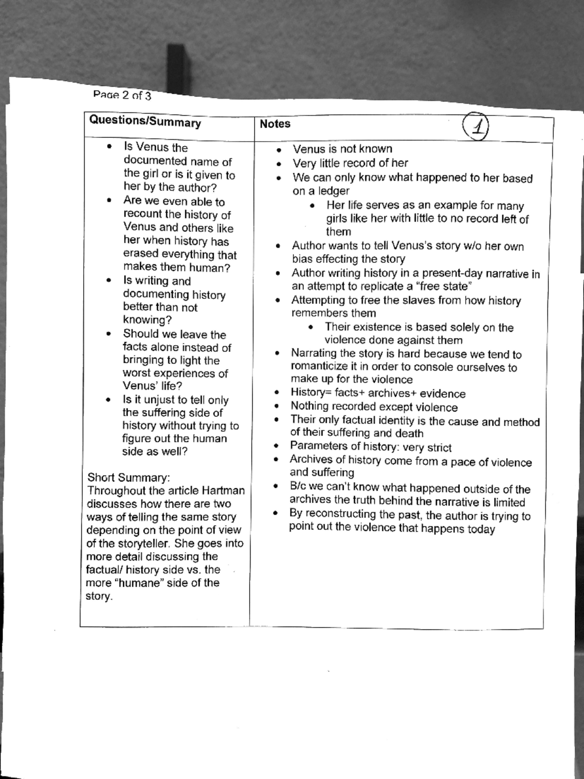 Cornell Notes Paper Biog 1440 Studocu