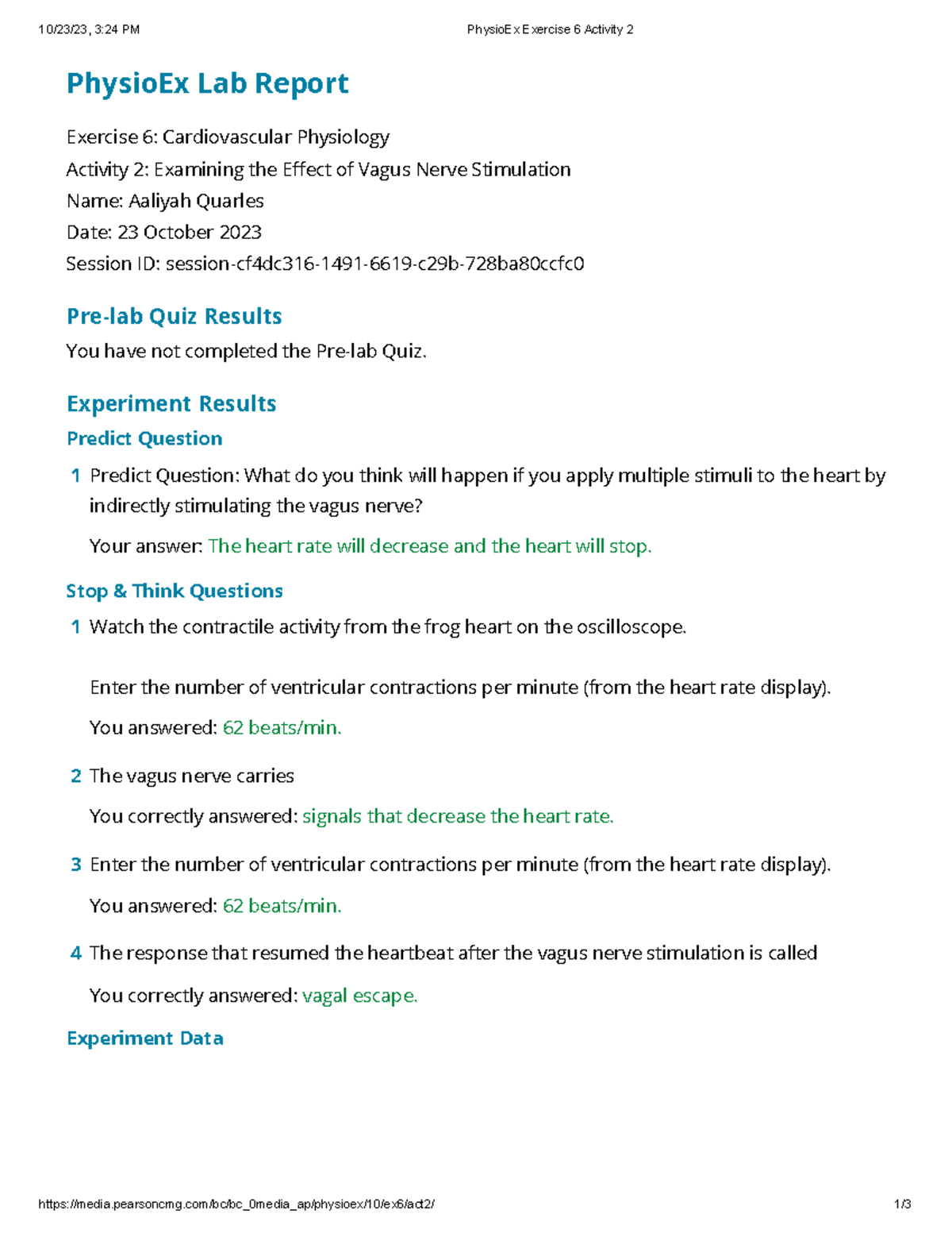 Physio Ex Exercise 6 Activity 2 - pearsoncmg/bc/bc_0media_ap/physioex ...