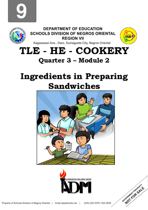 Cookery-NC-II-CG - Curriculum Guide - JUNIOR HIGH SCHOOL TECHNICAL ...