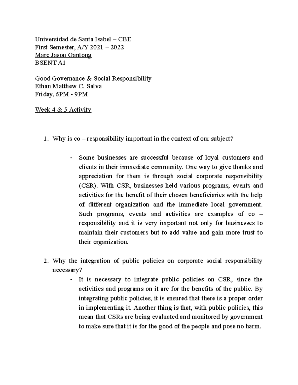 Week 4&5 Essays to be submitted - Universidad de Santa Isabel – CBE ...