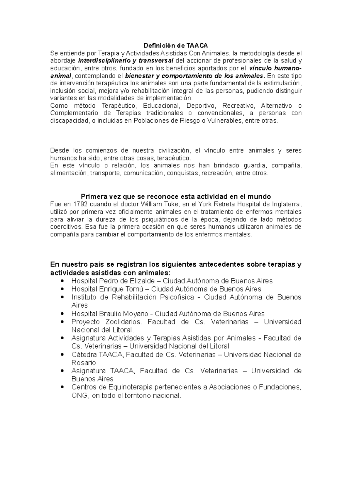 Definiciones+Equino+o+ Taaca - Definición de TAACA Se entiende por ...