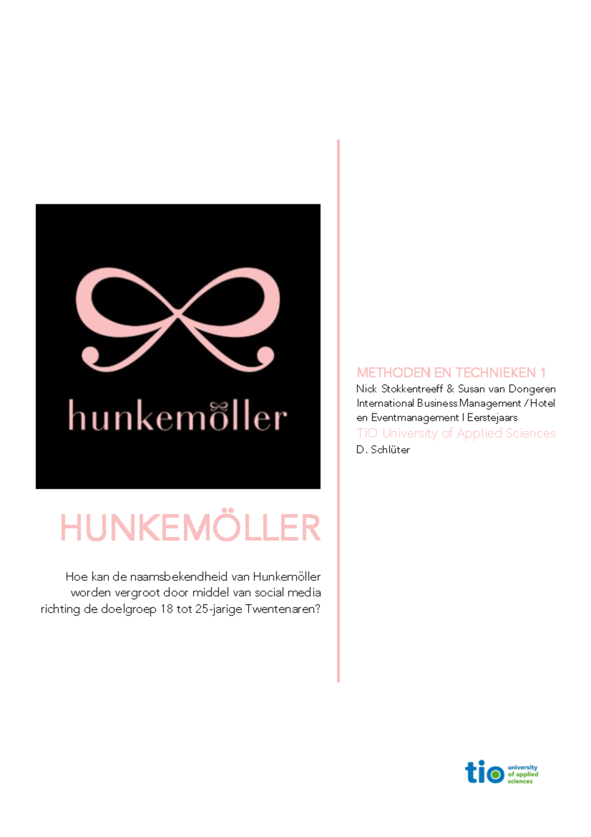 Naamsbekendheid van Hunkemöller - HUNKEMÖLLER Hoe kan de ...