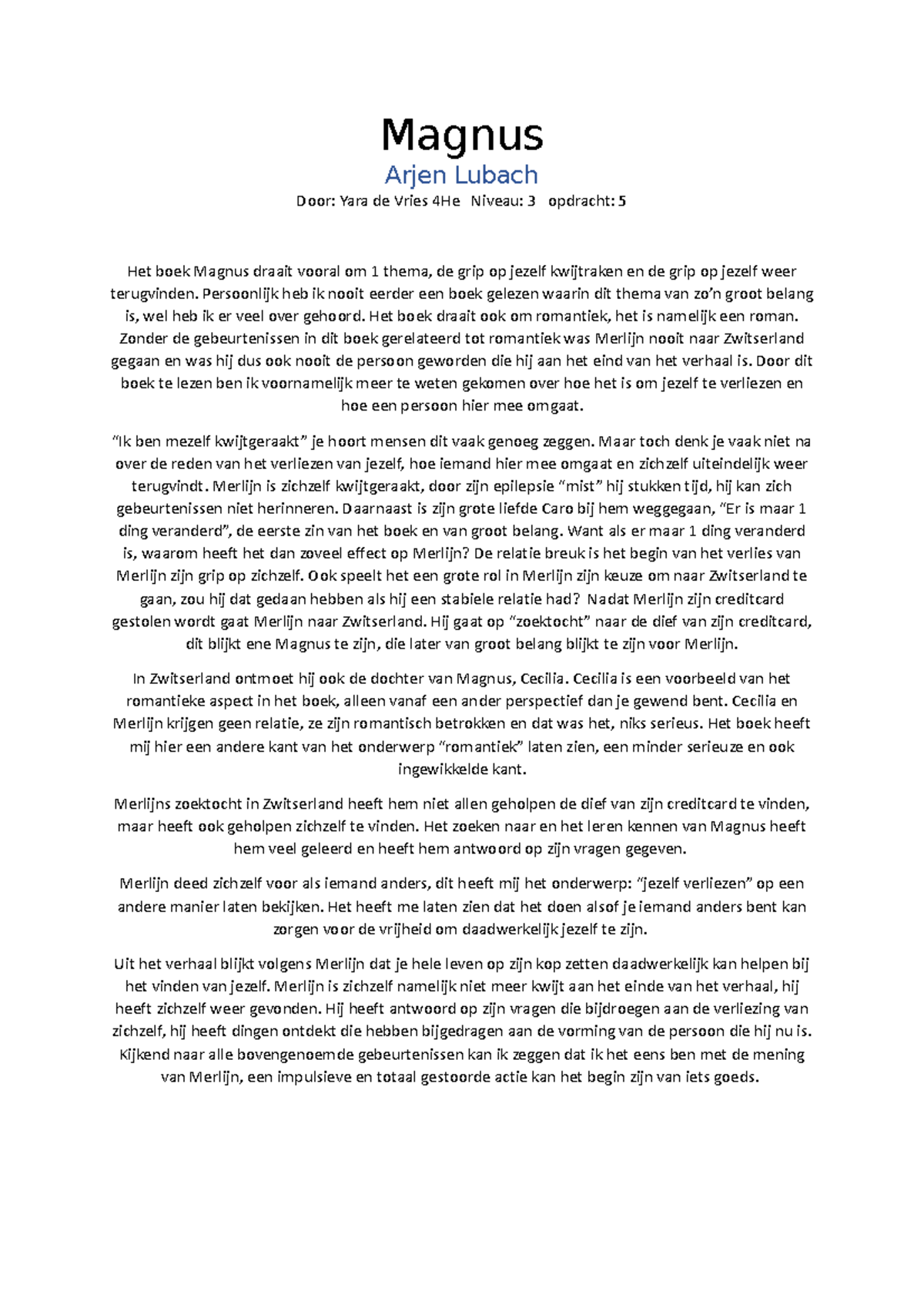 Verwerkingsopdracht Magnus, Arjen Lubach - Magnus Arjen Lubach Door ...