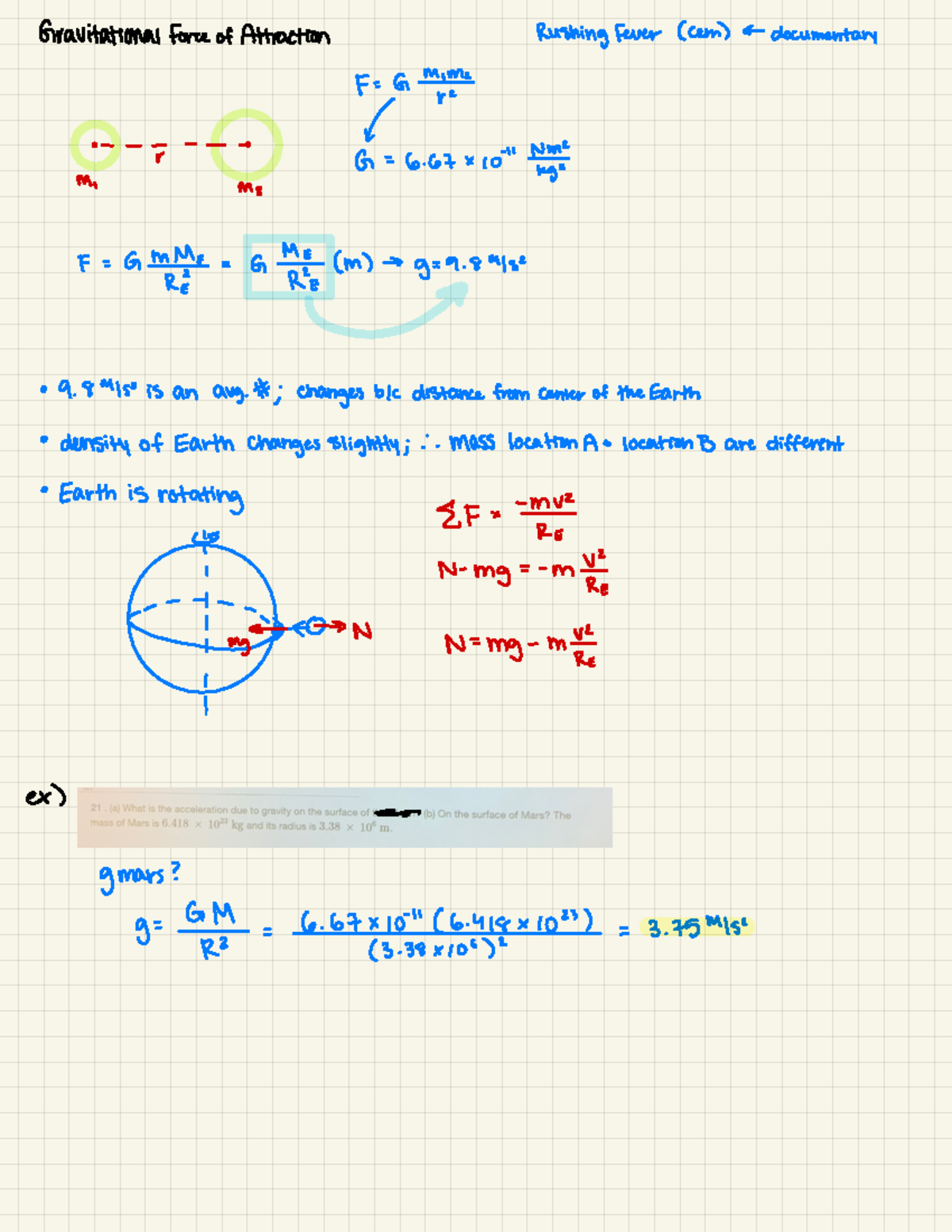 Gravity - Gravitational force of Attraction Rushing Fever (com) ← ...