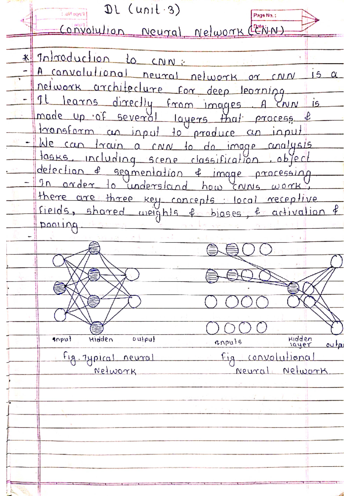 DL notes handwritten - Computer engineer - Studocu