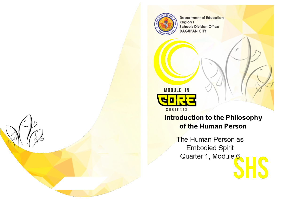 Final SHS 12 Intro - Philosophy - The Human Person as Embodied Spirit ...