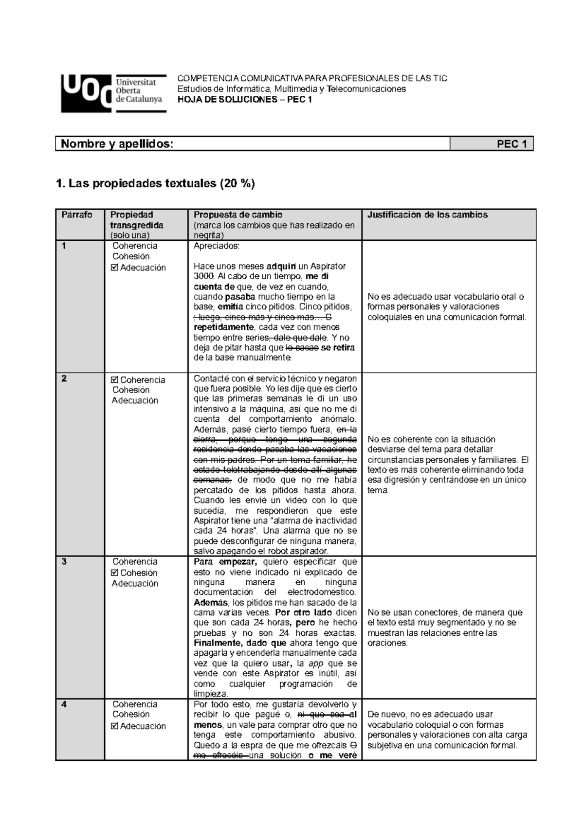 76503 PEC1 Soluciones 20201 - Warning: TT: undefined function: 32 COMPETENCIA COMUNICATIVA PARA ...