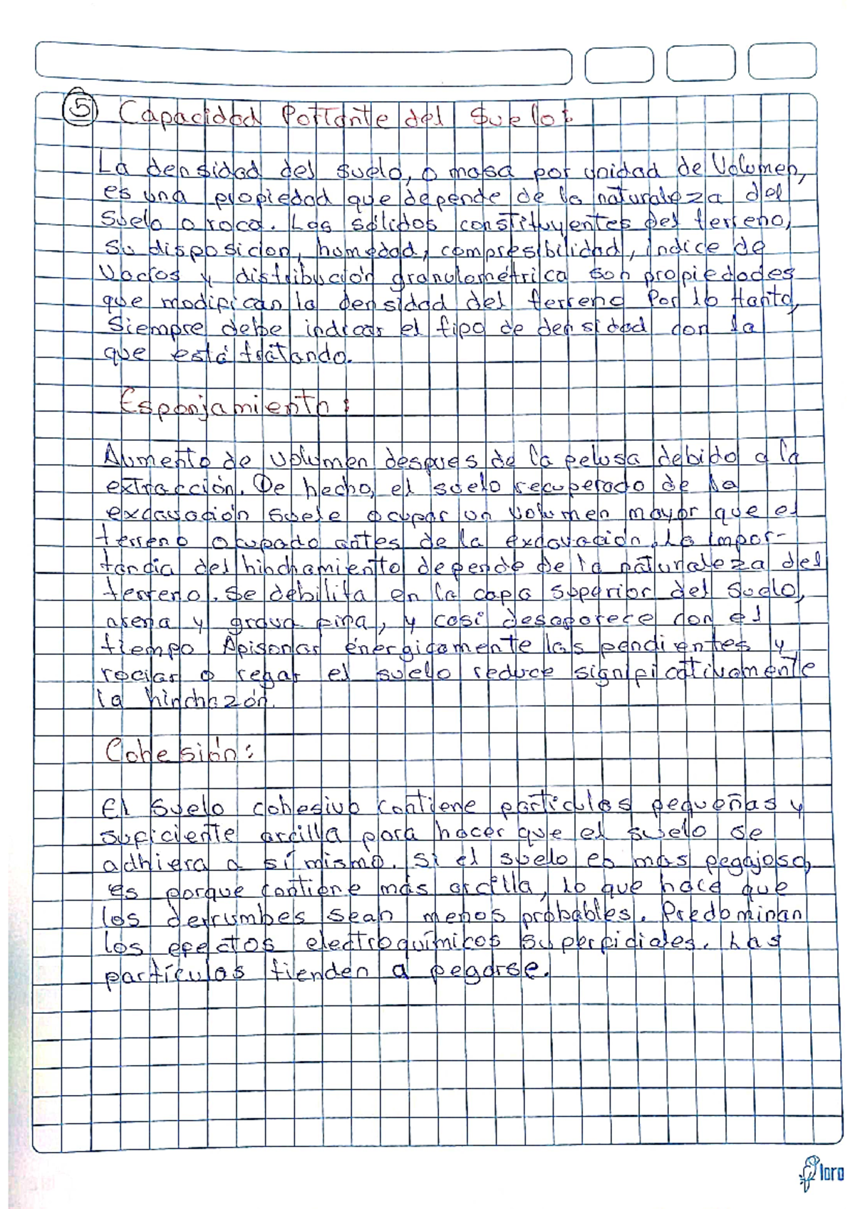 Pregunta 5 - examen - 5 Capacidad PotTentle del Suelo: La densided del ...