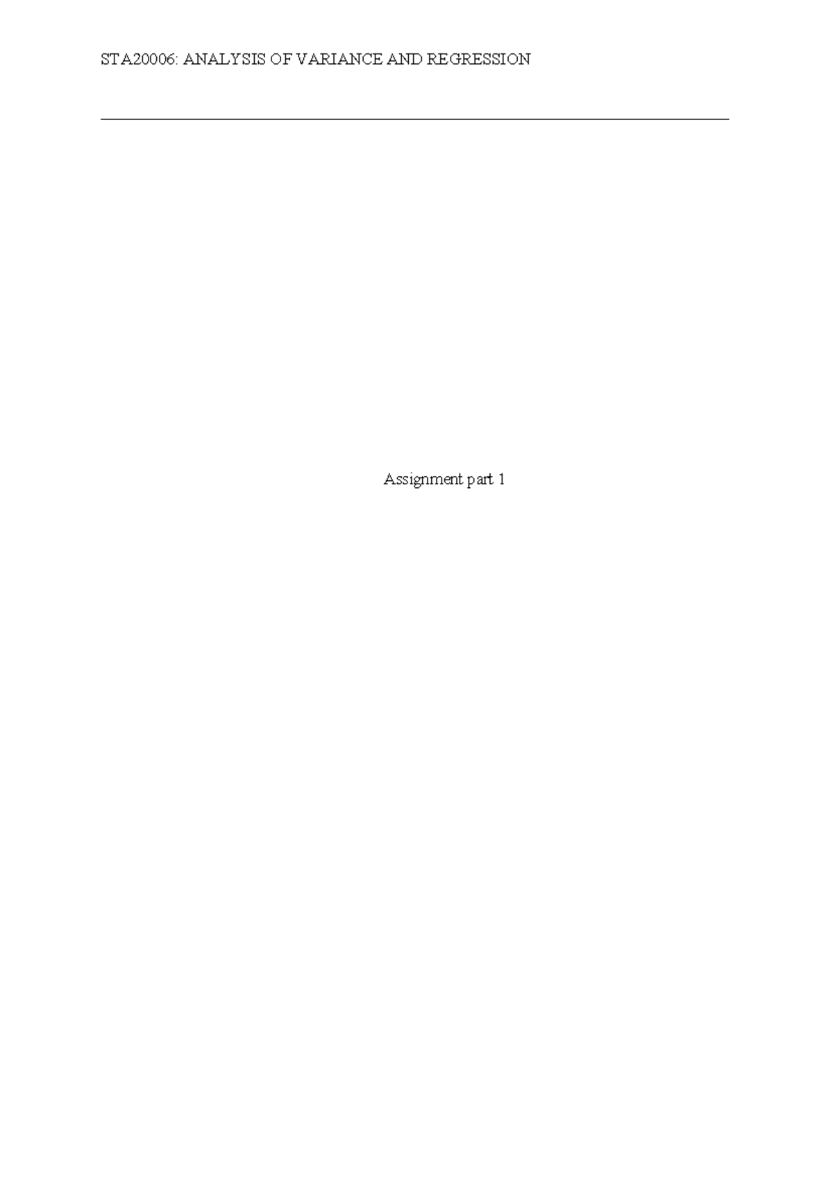 STA2000 6 Ax1 - Assignment part TASK A [Note: Task A is a correlation / simple linear regression ...