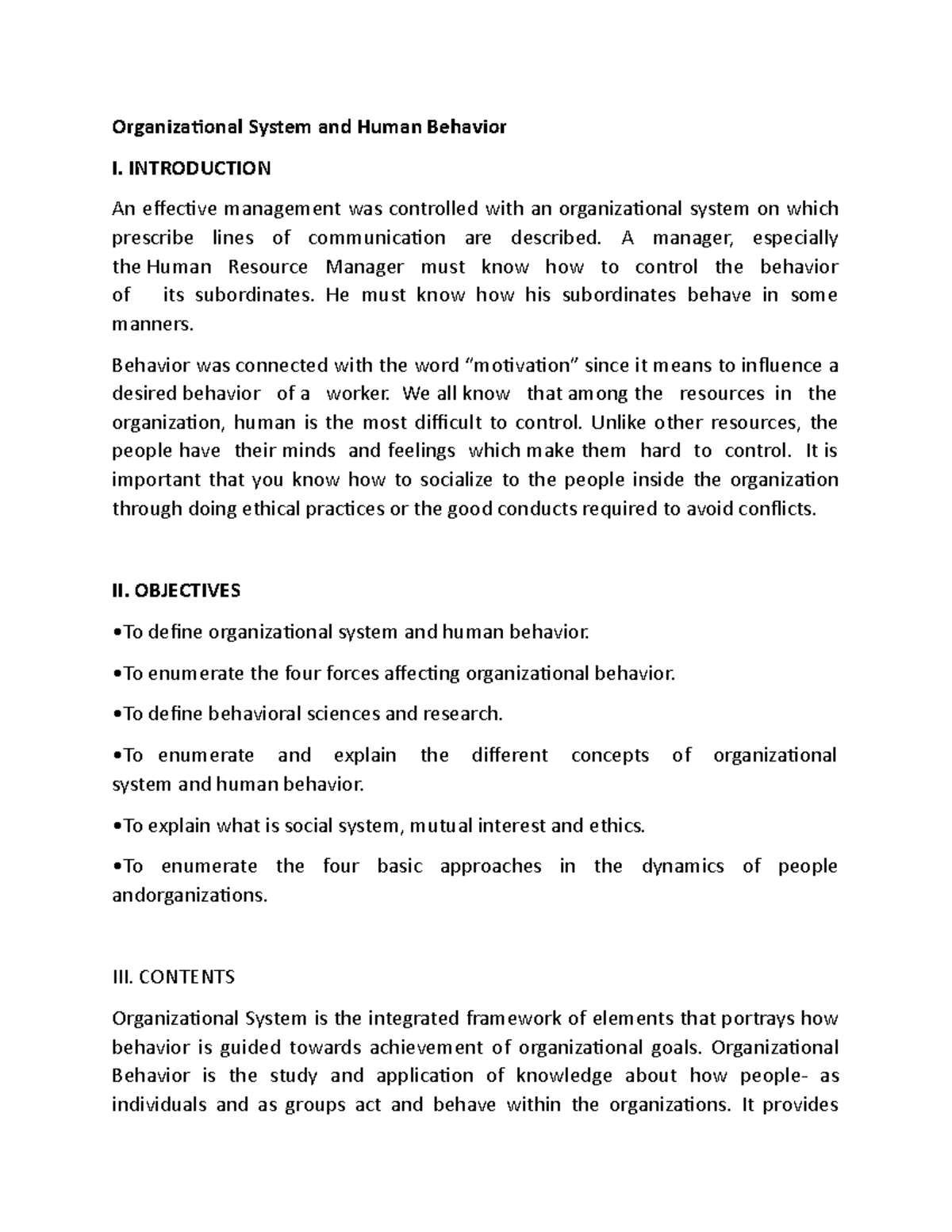 HBO FILE BY ZULUETA - Organizational System and Human Behavior I ...