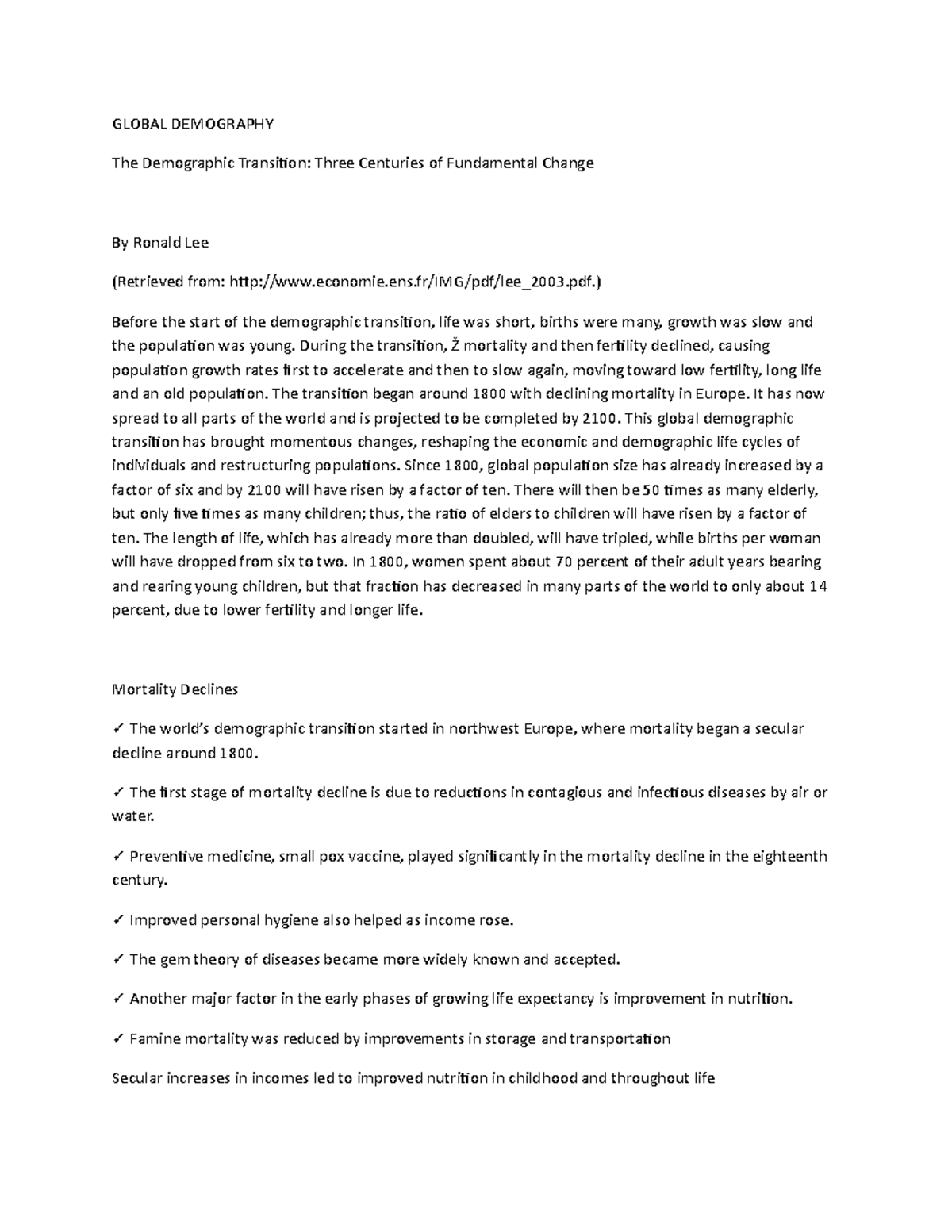 TCWD Finals Summary - The contemporary world lecture notes - GLOBAL ...