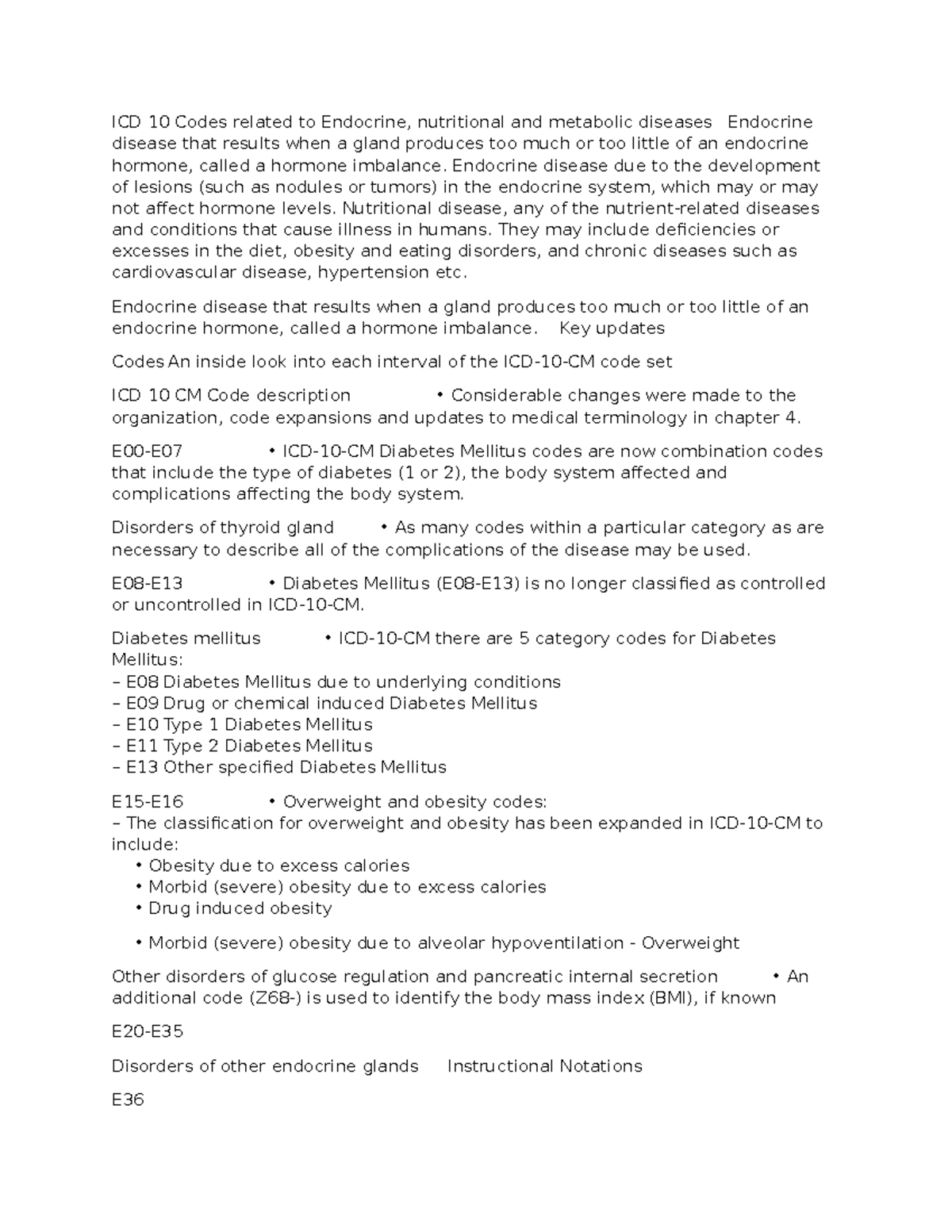 (E00–E89) Endocrine, Nutritional, and Metabolic Diseases - ICD 10 Codes ...