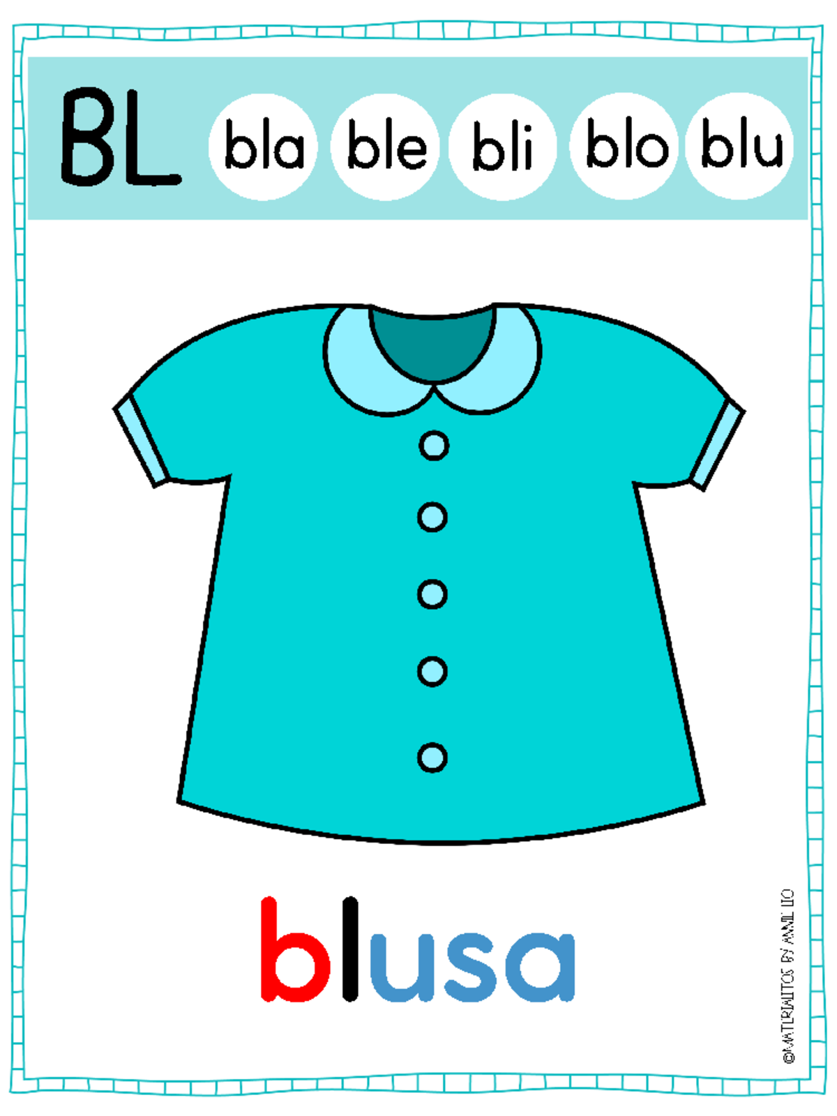 Cuadernillo PARA Trabajar LAS Silabas Trabadas - BL bla ble bli blo blu ...