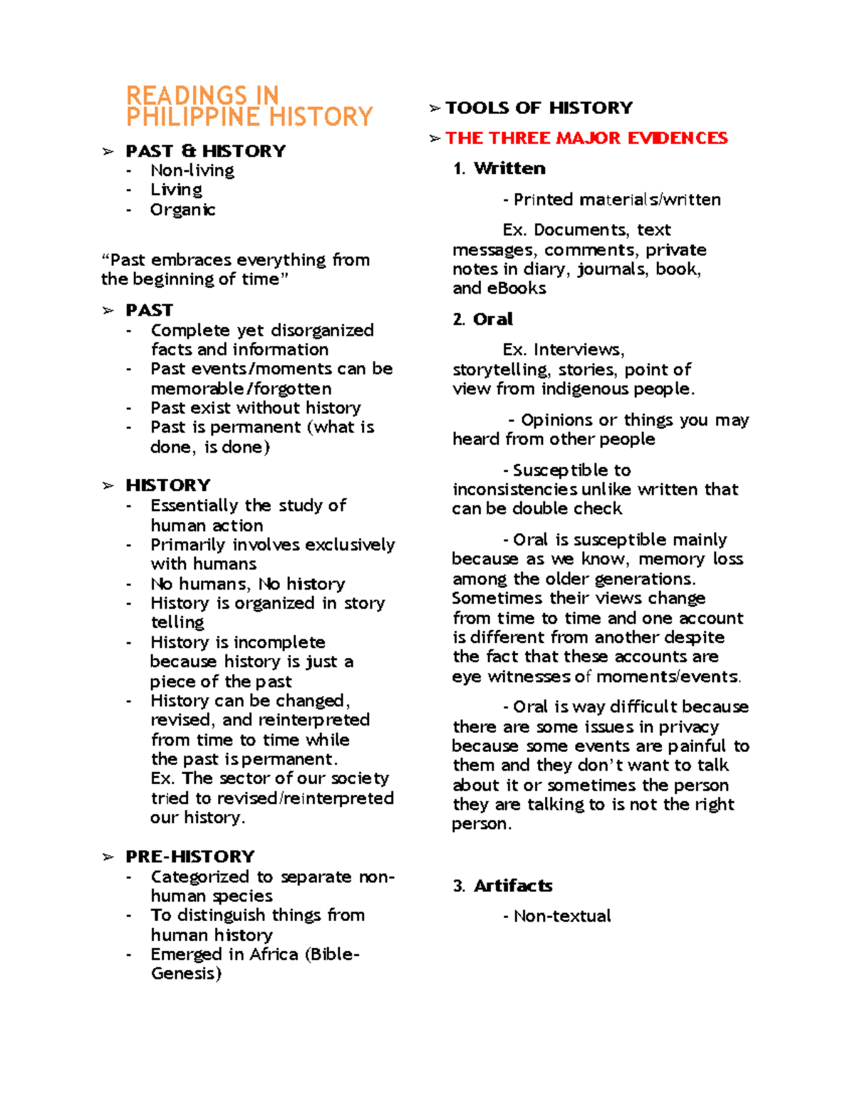 Readings IN Philippine History - READINGS IN PHILIPPINE HISTORY PAST ...