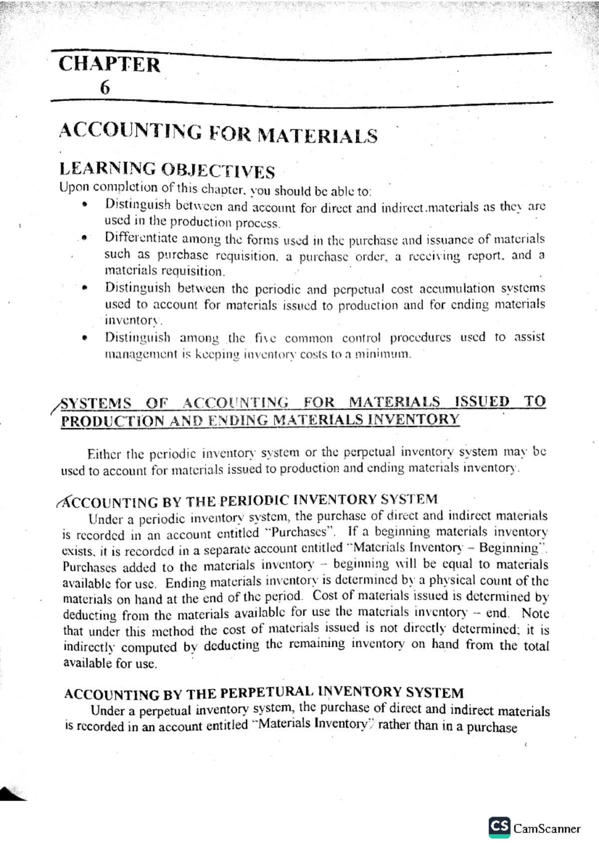 Chapter 6 - Cost Accounting - Bachelor of Science in Customs ...