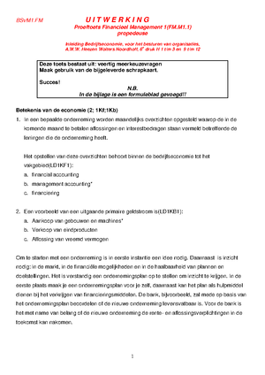 Bedrijfskunde MER - Grado - Windesheim - StuDocu