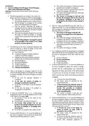 Oblicon Notes Art. 1156-1178 - THE LAW ON OBLIGATIONS AND CONTRACTS ...