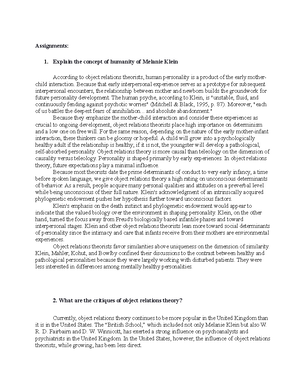 CASE Study 2-3 - learning materials - THEORIES OF PERSONALITY Case ...