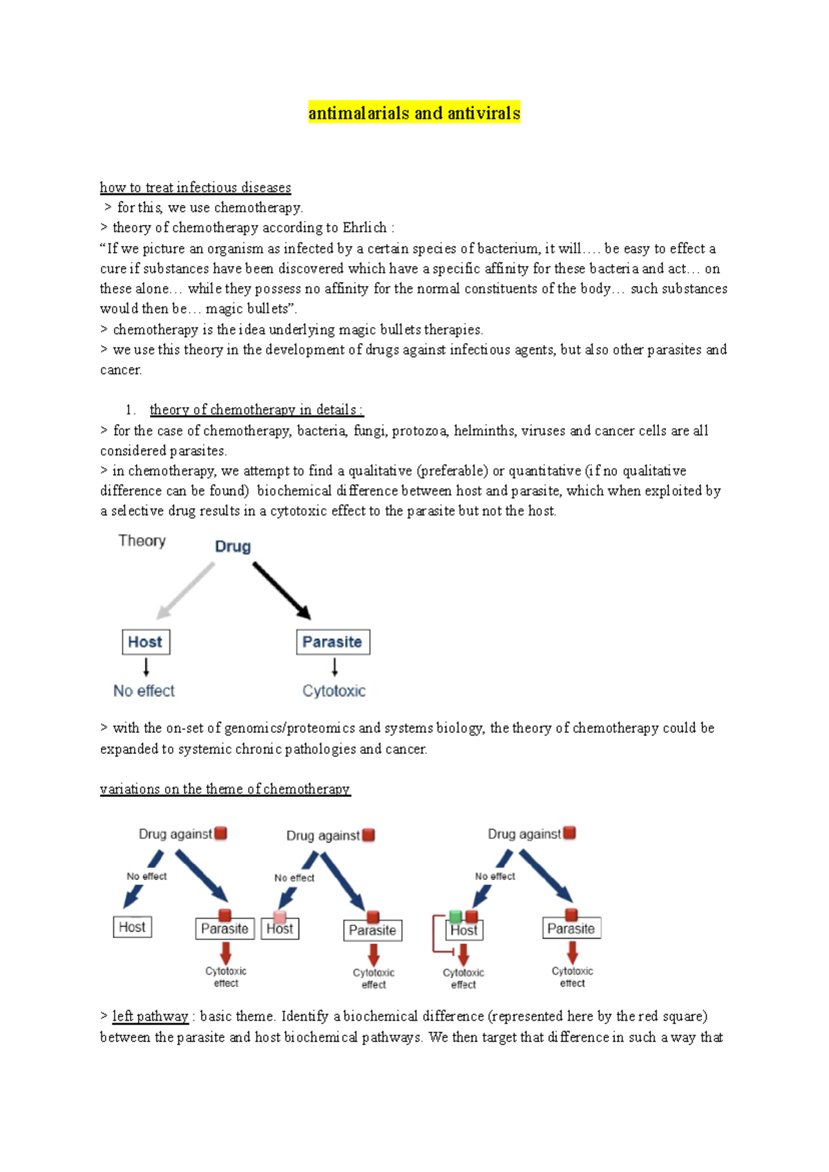 Basics of chemotherapy - PHAR1001 - UCL - Studocu