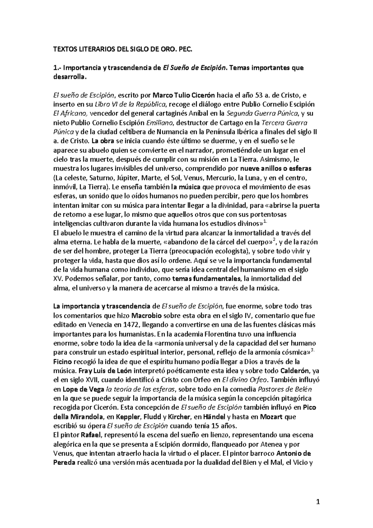 PEC Textos literarios del Siglo de oro - Warning: TT: undefined function: 22 Warning: TT ...