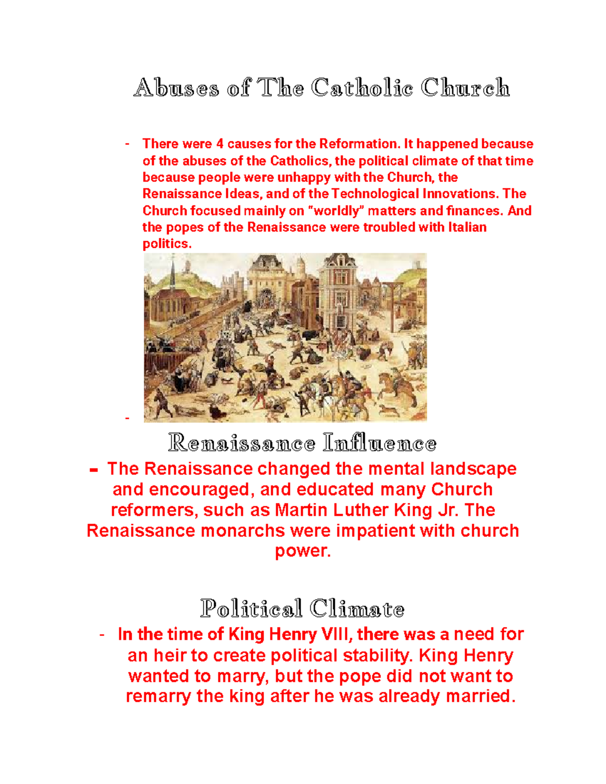 Ali Husain Reformation Part 1 - Abuses of The Catholic Church - There ...