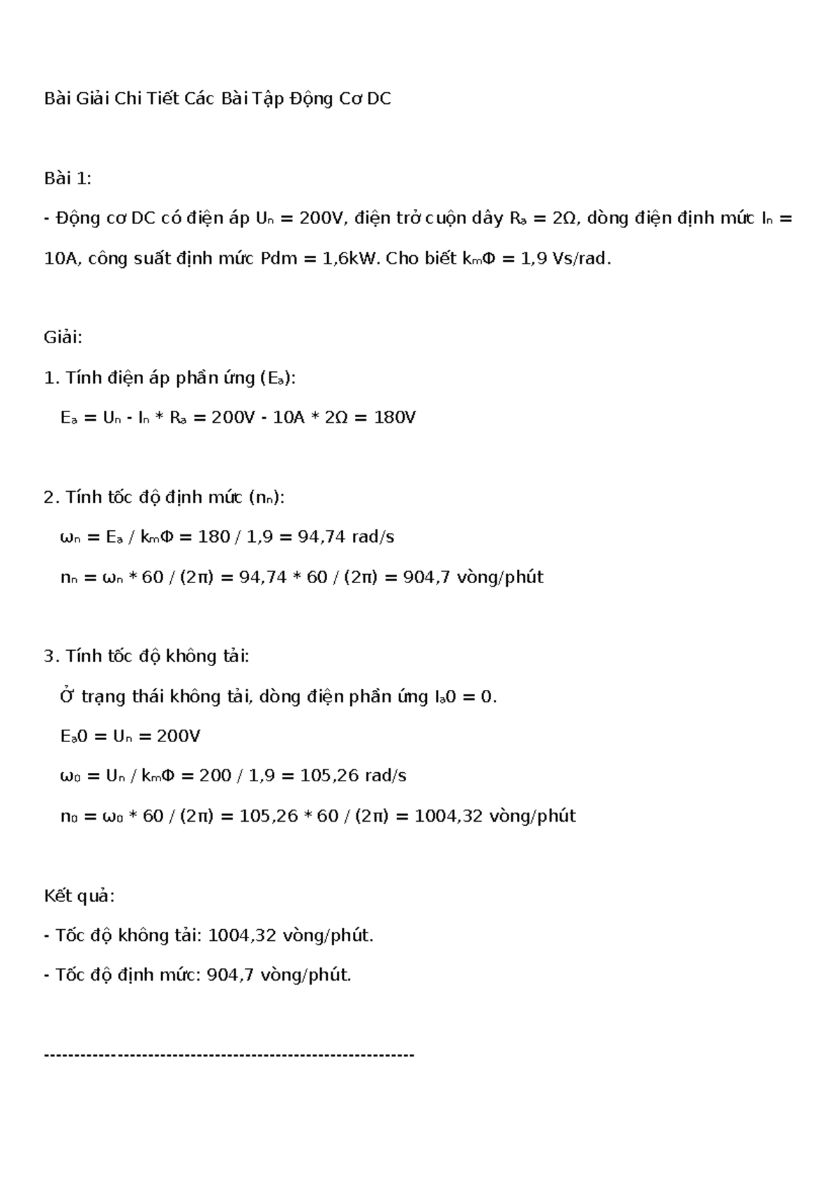 Dong co DC bai giai - dien tu - Bài Giải Chi Tiết Các Bài Tập Động Cơ ...
