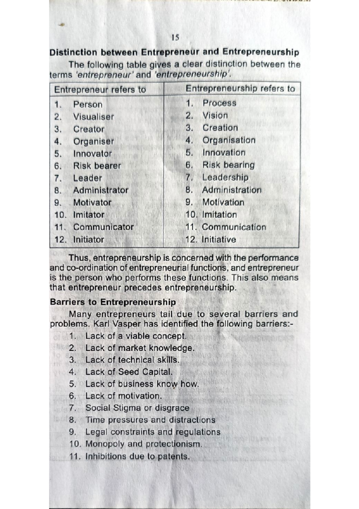 Difference - BBA program, sem 5 - Entrepreneurship Development - Studocu