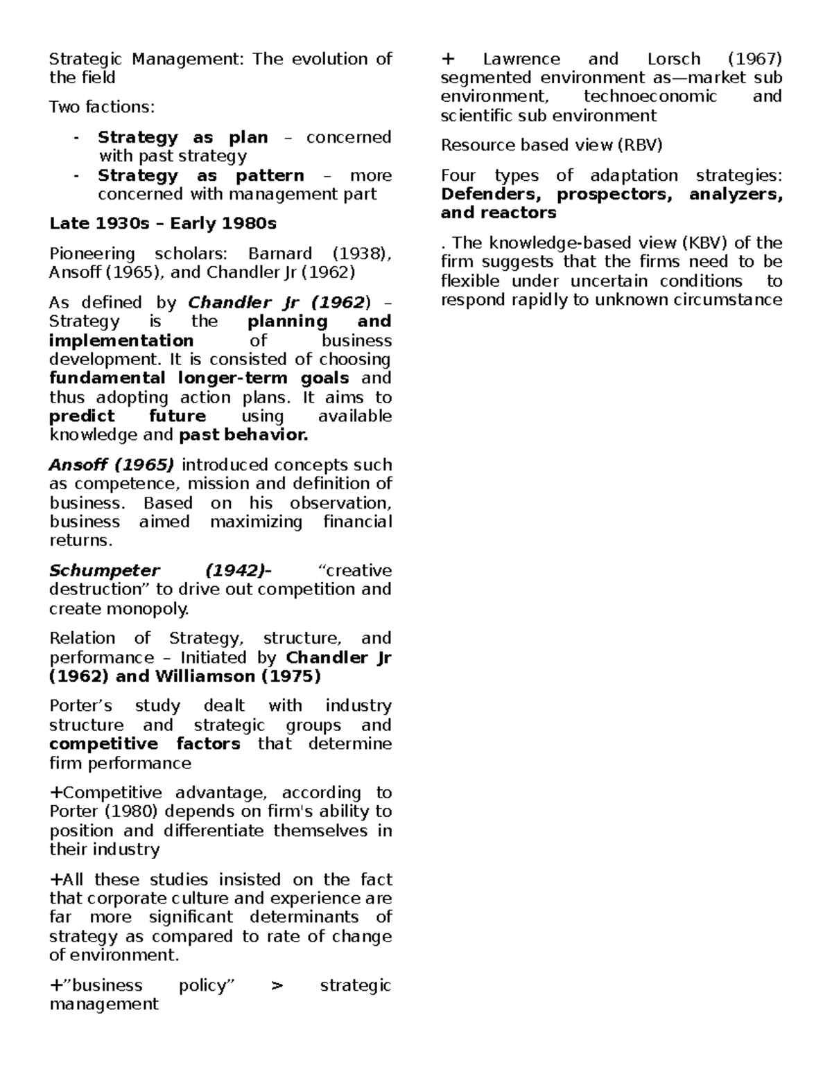 Strategic Management Intro - Strategic Management: The evolution of the ...
