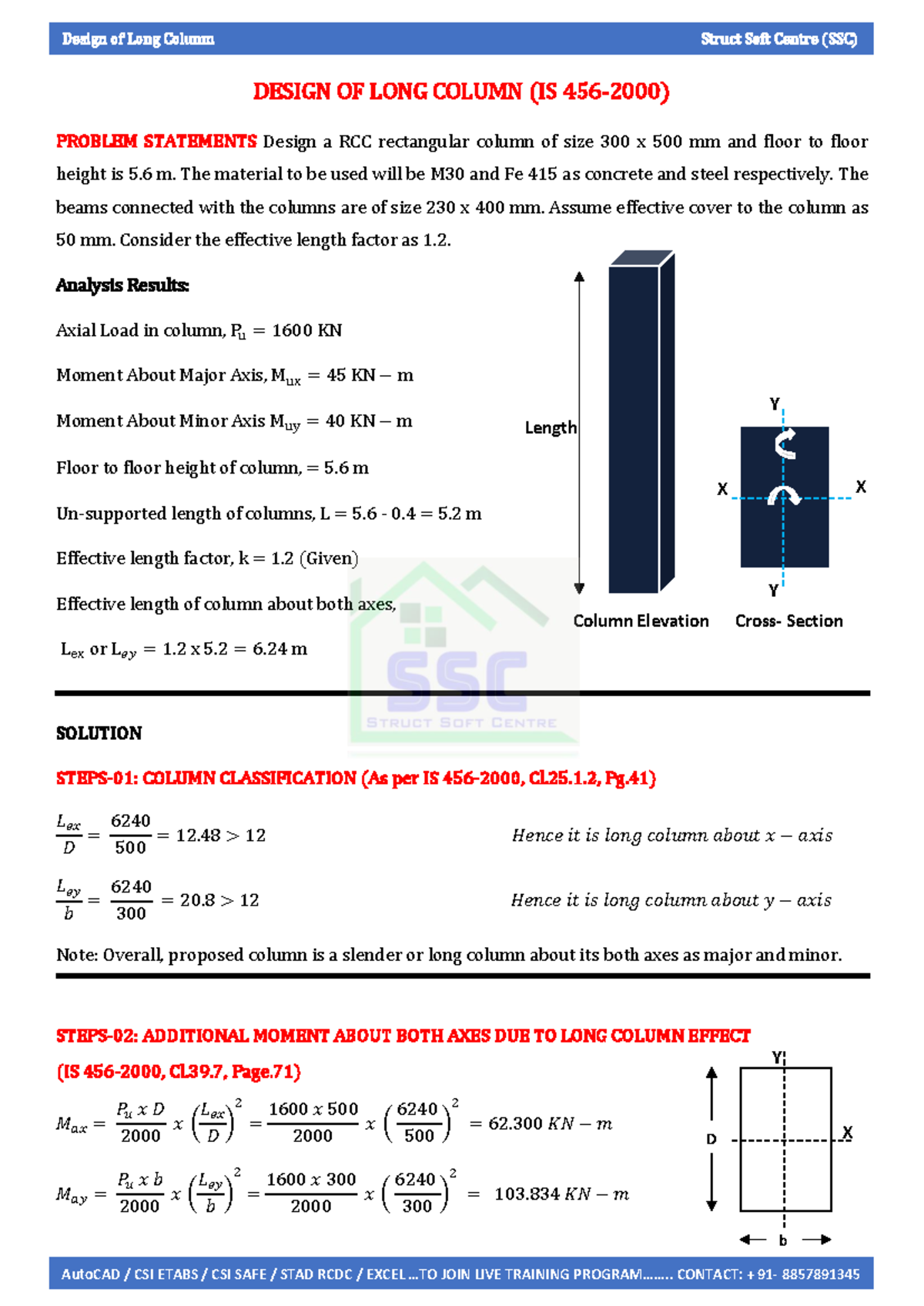 📕 Download PDF (Design of Bi-Axially Loaded Long Column) - DESIGN OF ...
