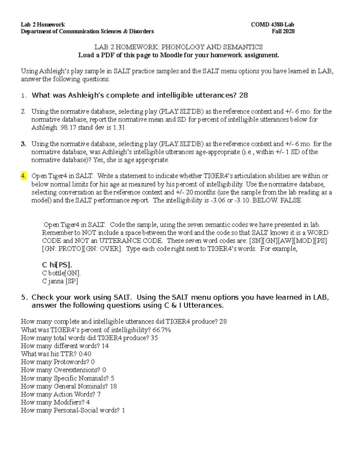 Lab 2 Homework 2020 - These are notes/materials to practice for future ...