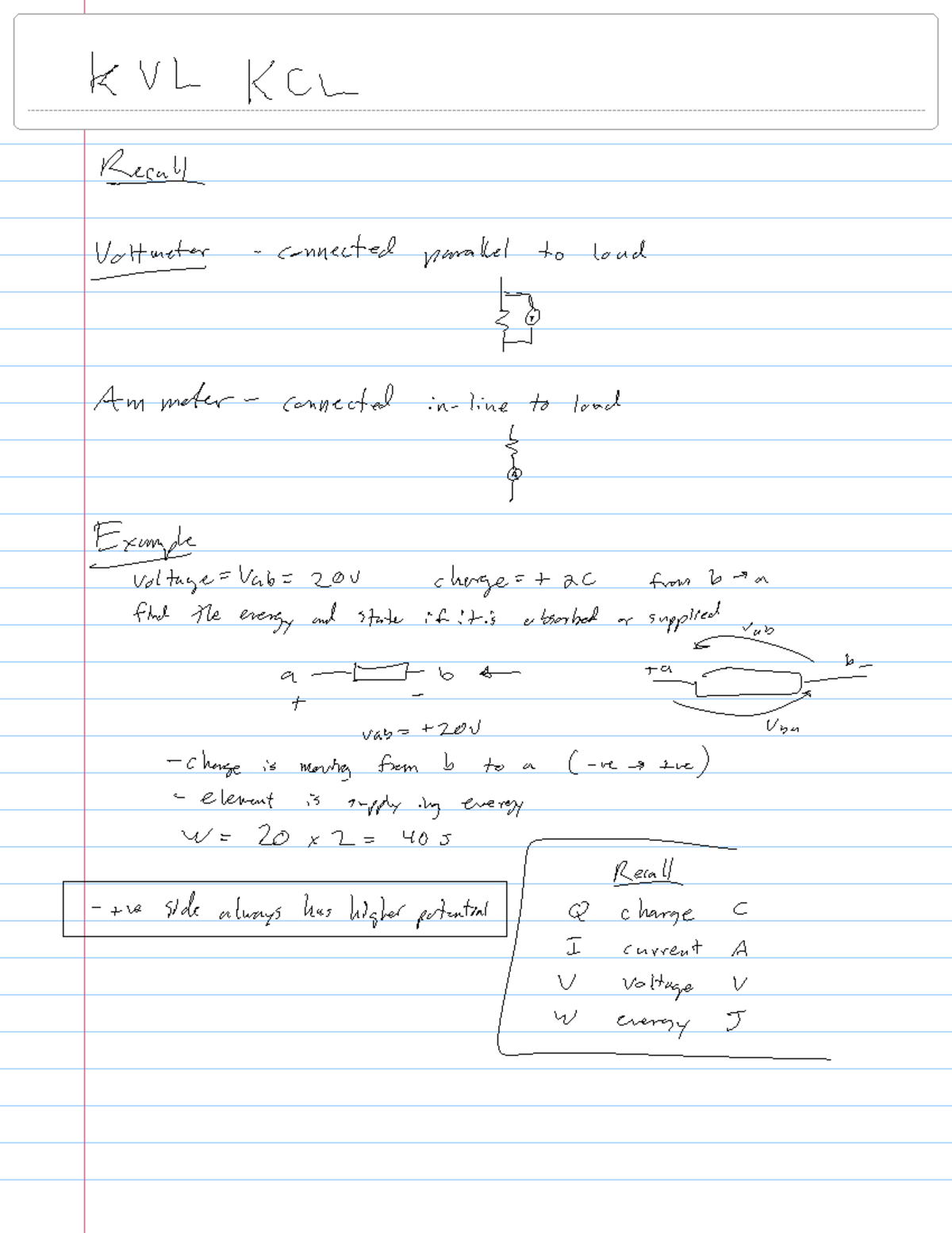 Lecture notes, lecture 3 - KVL KCL - Gene 123 - Studocu
