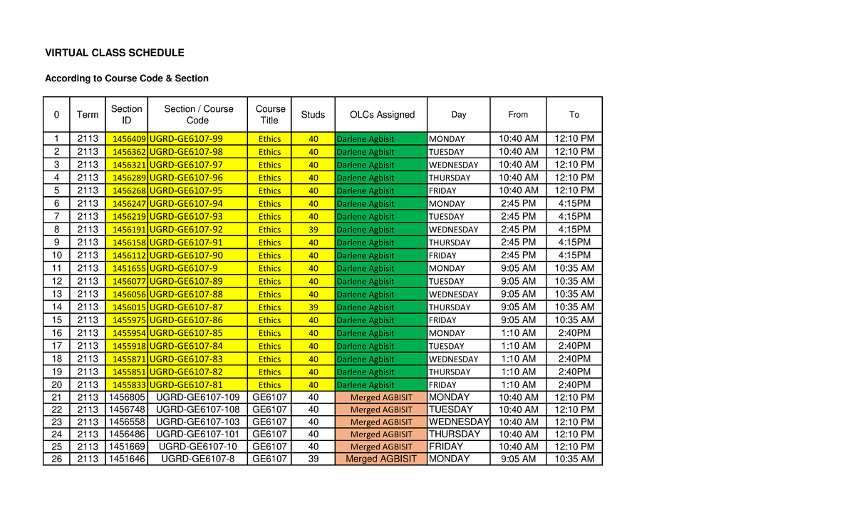 GE6107 VC Schedules (2113 2112) (1) - VIRTUAL CLASS SCHEDULE According ...