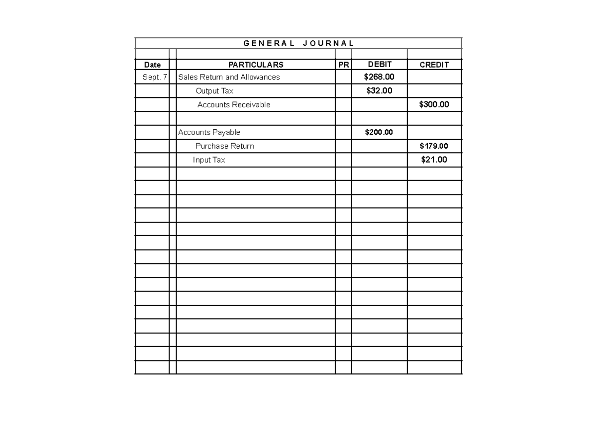 Blank-Forms General-Special-Journals - G E N E R A L J O U R N A L Date ...
