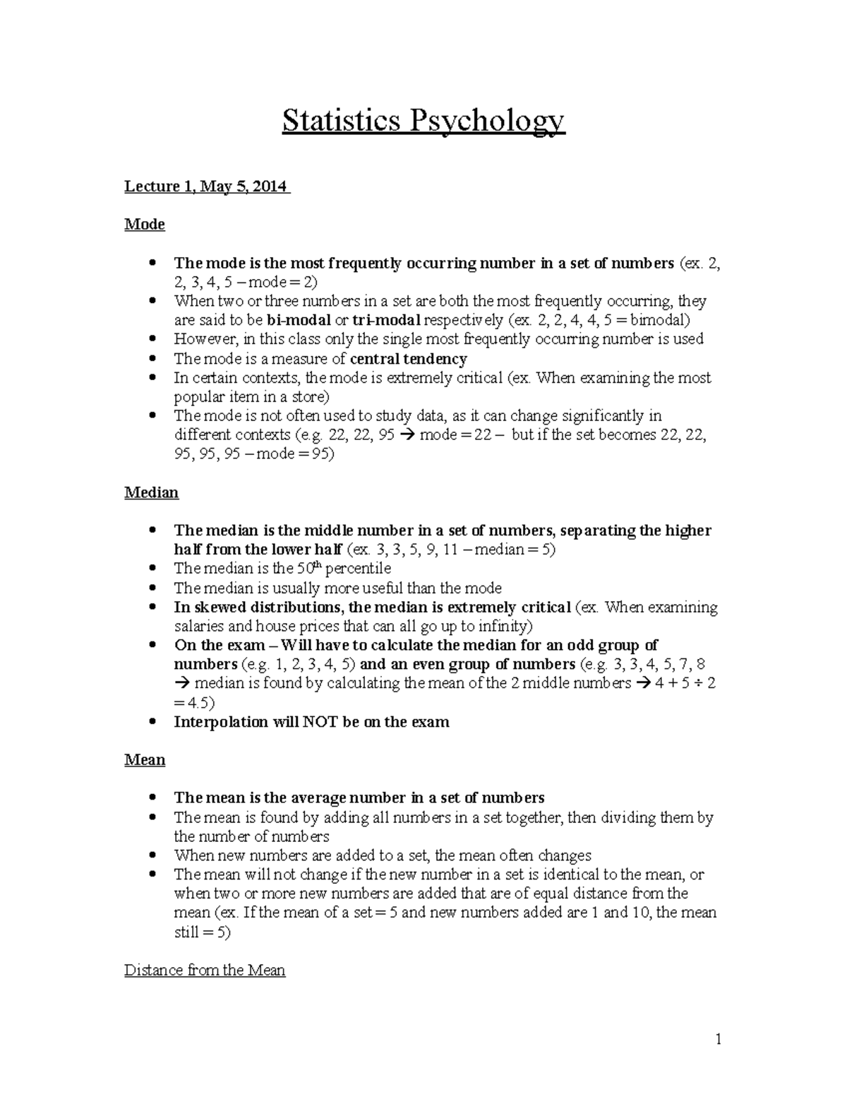 Statisticspsychology#1 - Statistics Psychology Lecture 1, May 5, 2014 ...