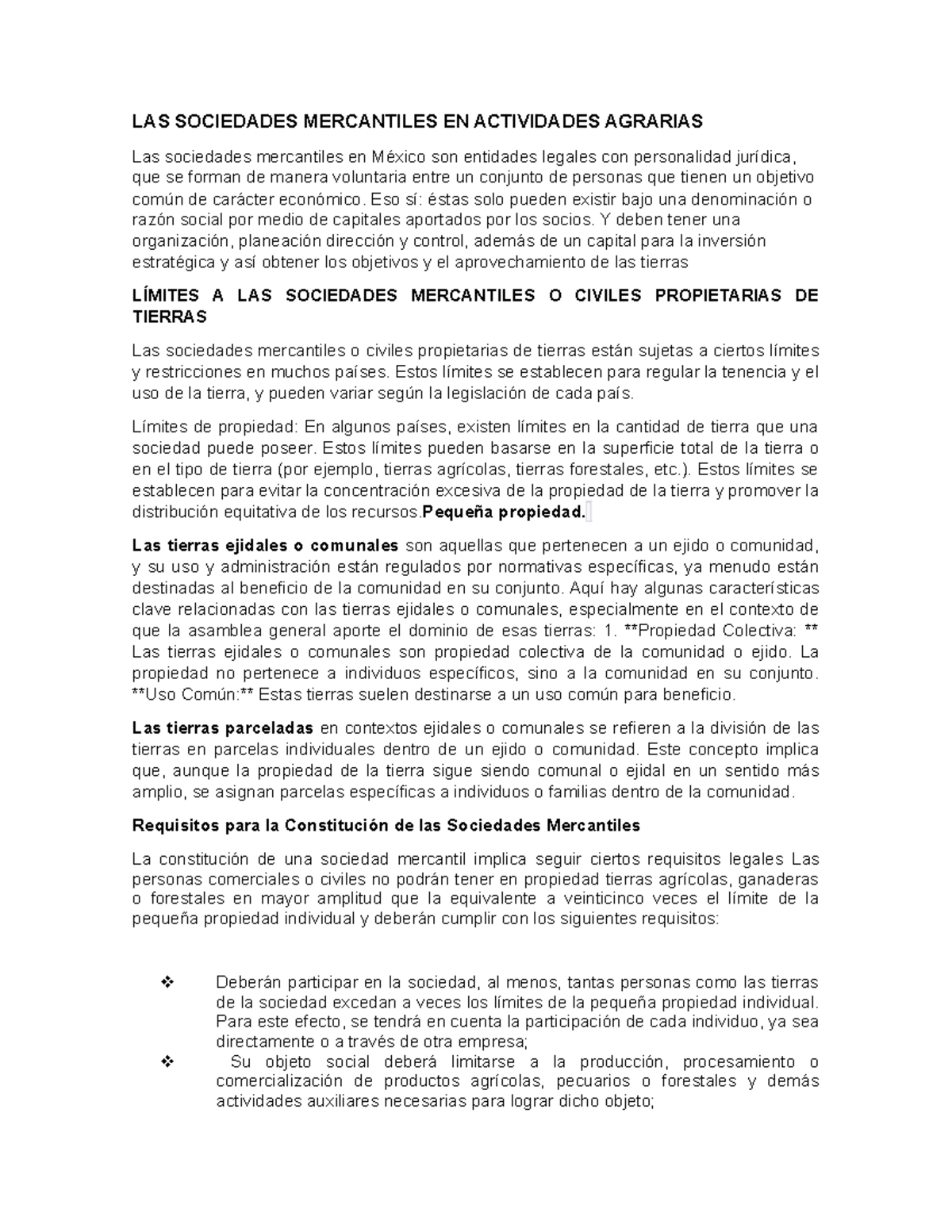 Requisitos para la Constitución de las Sociedades Mercantiles - LAS SOCIEDADES MERCANTILES EN ...