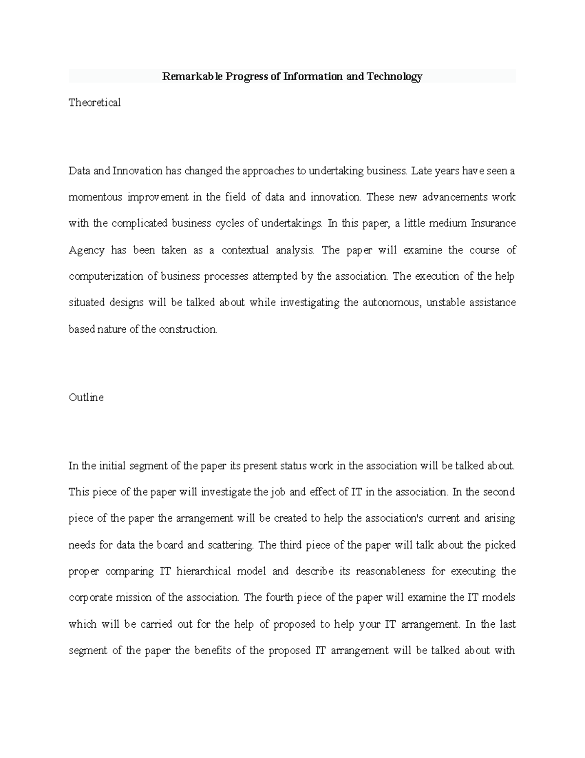 Remarkable Progress of Information and Technology - Remarkable Progress ...