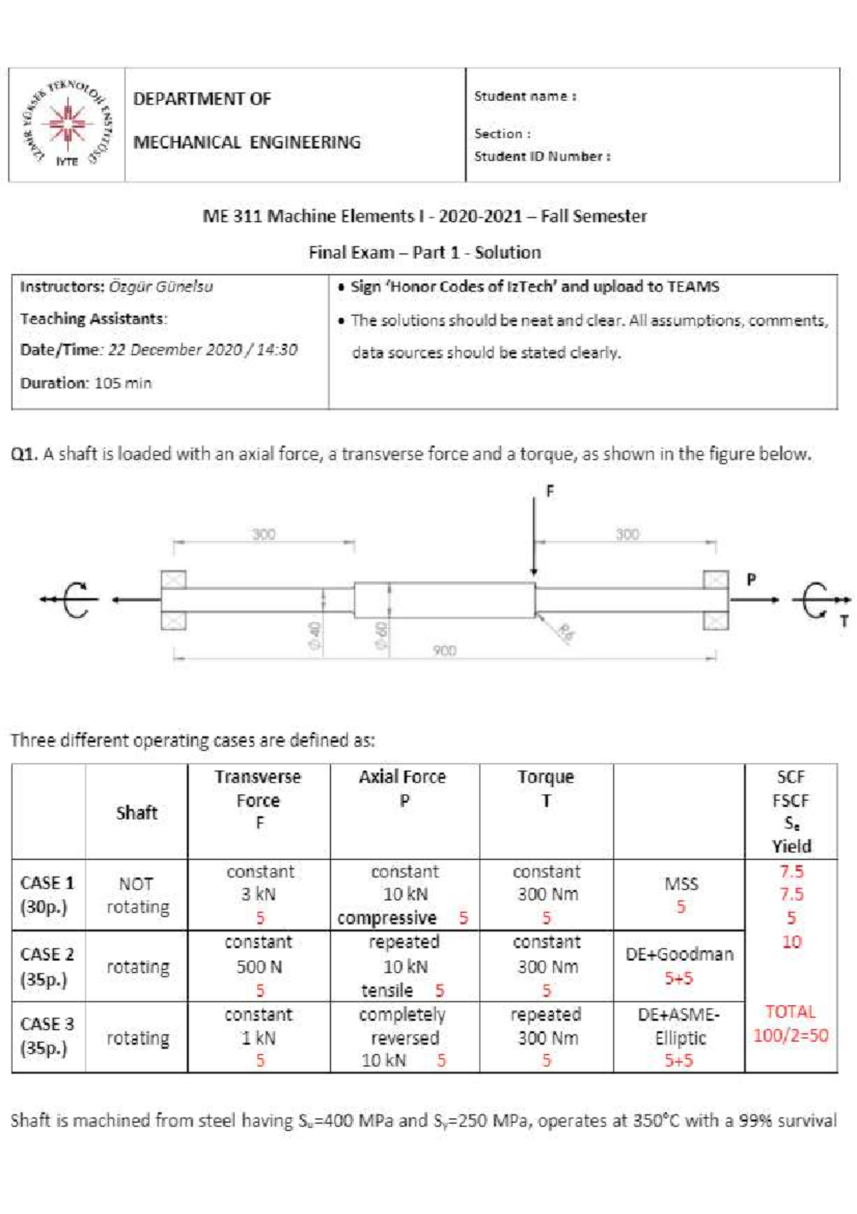 FİNAL EXAM Makel PART 1 - DSADSA - Heat Transfer - Studocu