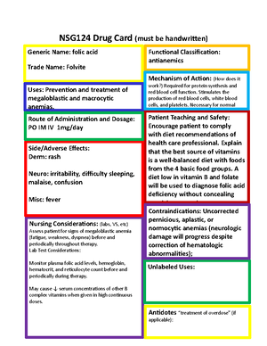 Prochlorperazine Compazine module 4 - NSG124 Drug Card (must be ...