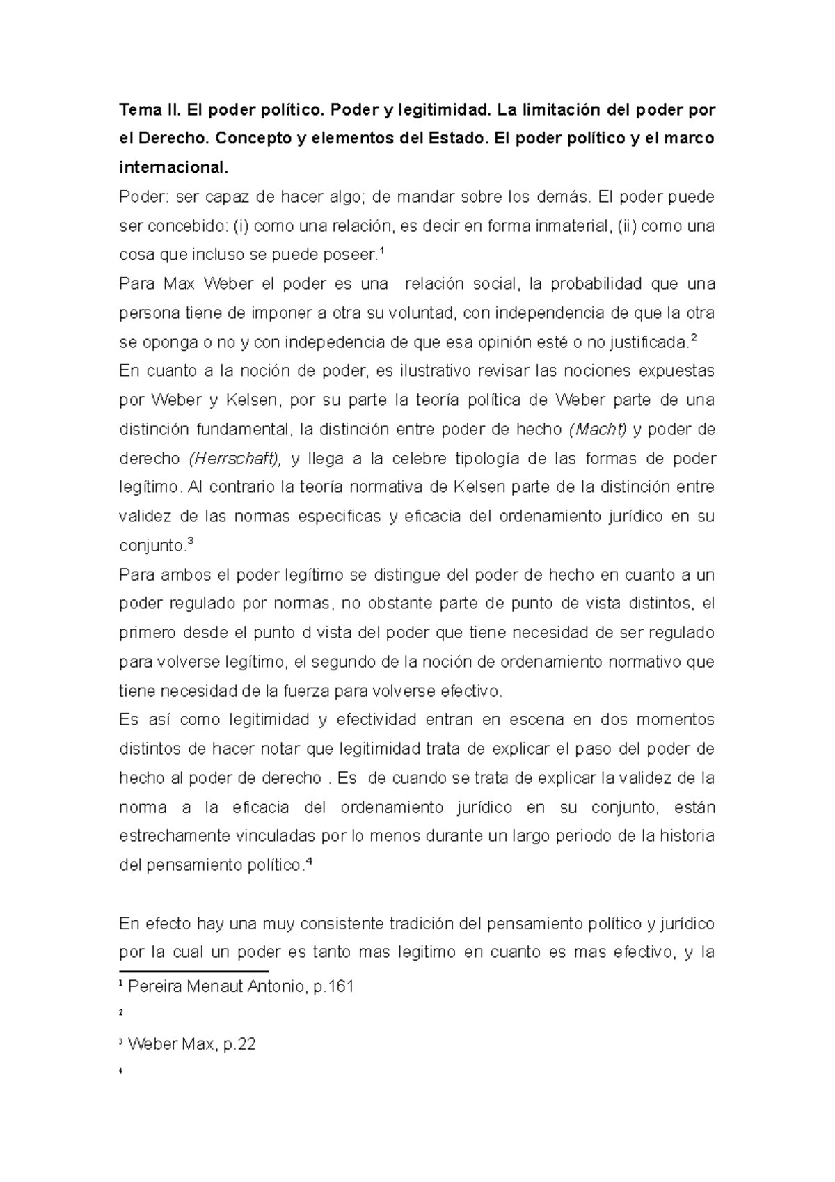 Tema II. El poder político - Tema II. El poder político. Poder y ...