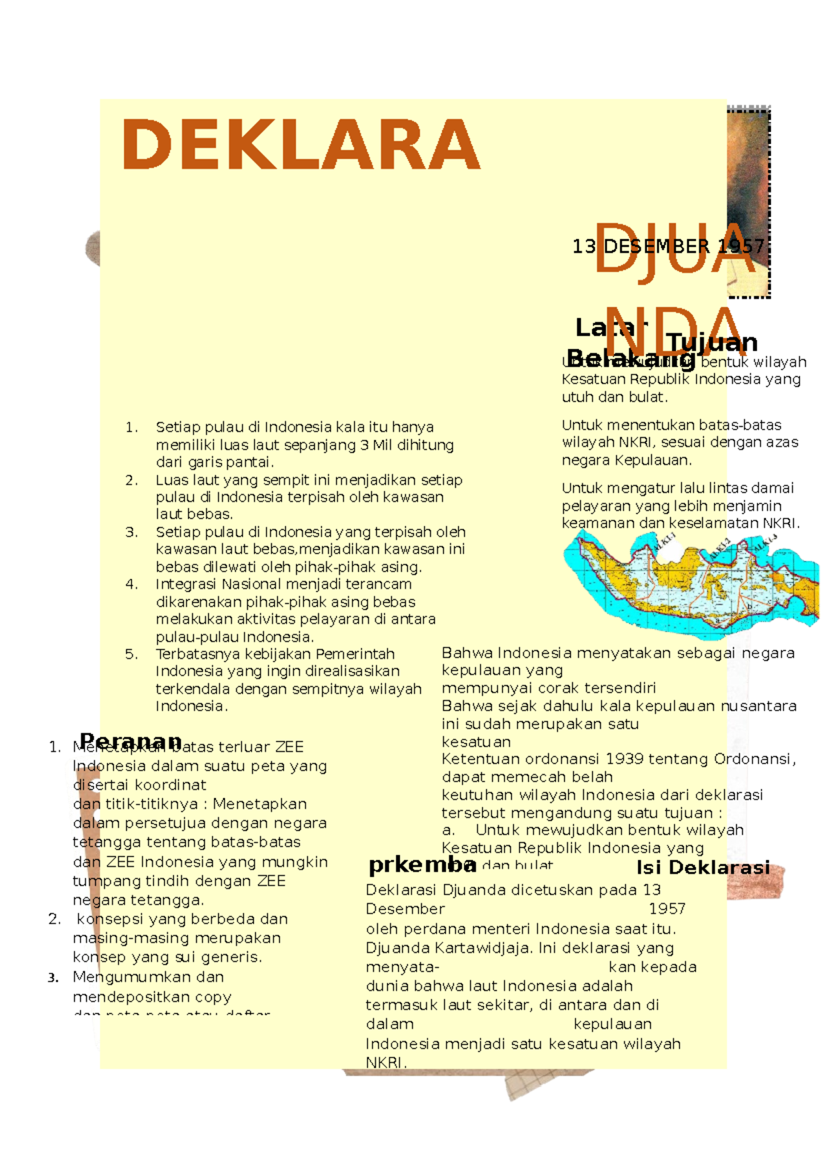 Deklarasi Djuanda Infografis (Natasya Putri Salsabila XII MIPA 2 ...