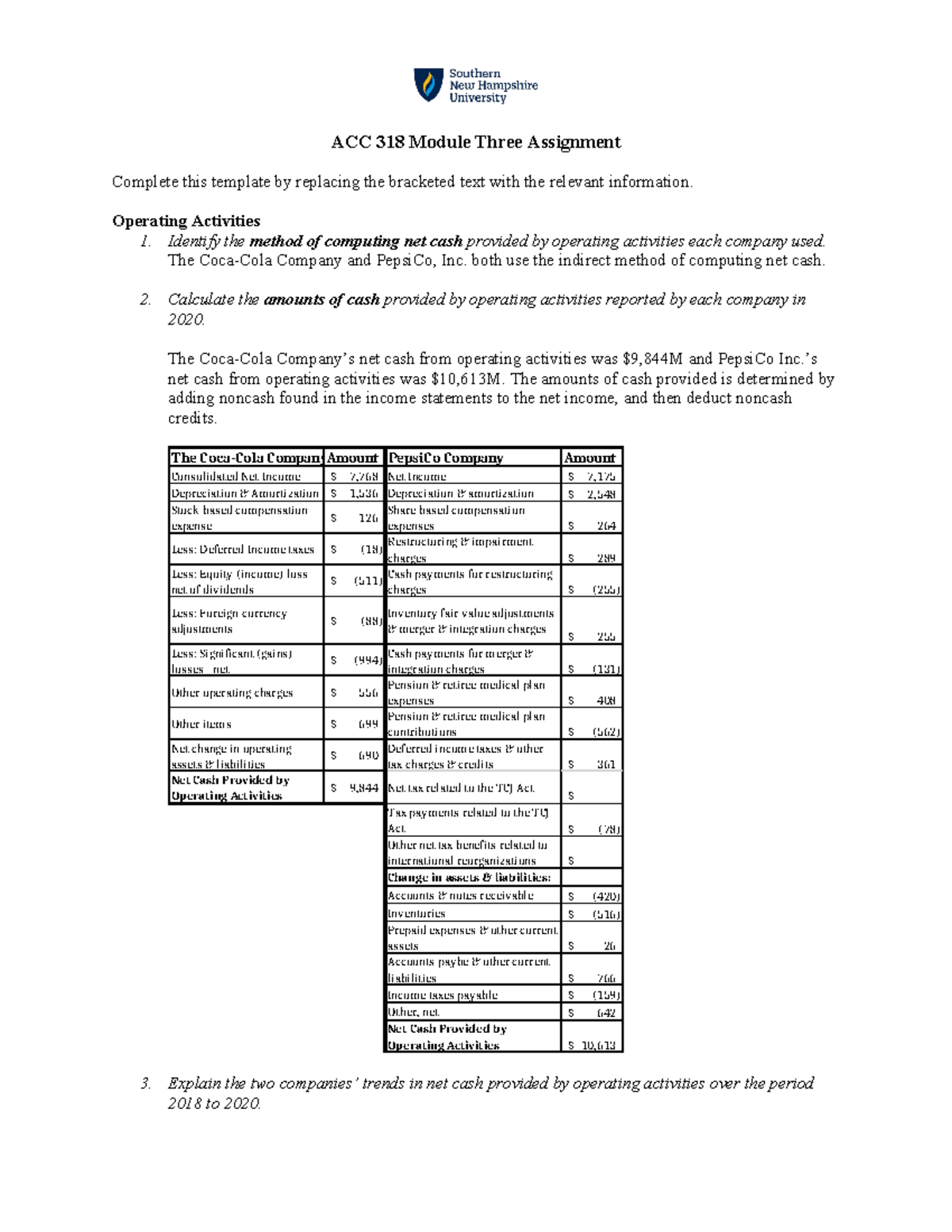 ACC 318 Module Three Assignment - ACC 318 Module Three Assignment ...