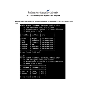 3.2 Lab Table joins - DAD220 - SNHU - Studocu