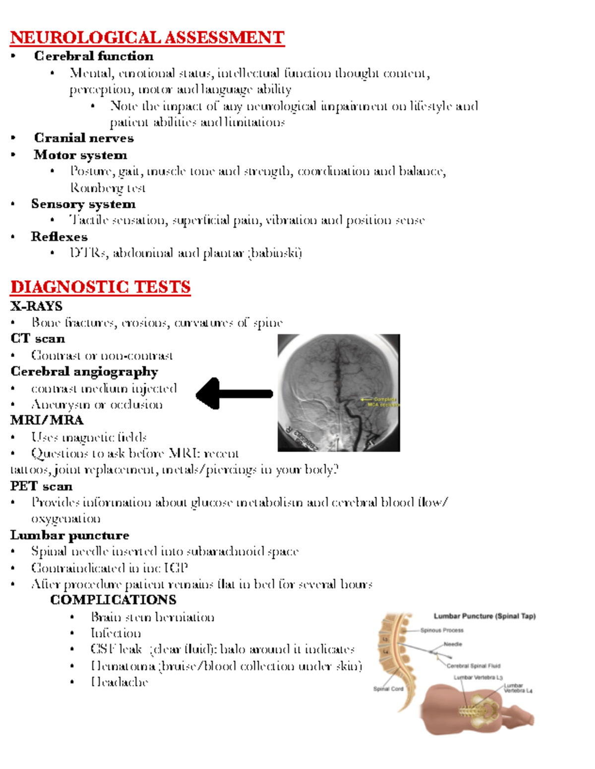 Neurological Function 4 - NEUROLOGICAL ASSESSMENT • Cerebral function ...
