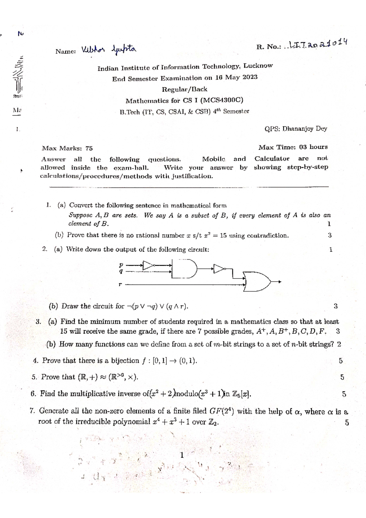 Endsem - Database Management System - Studocu