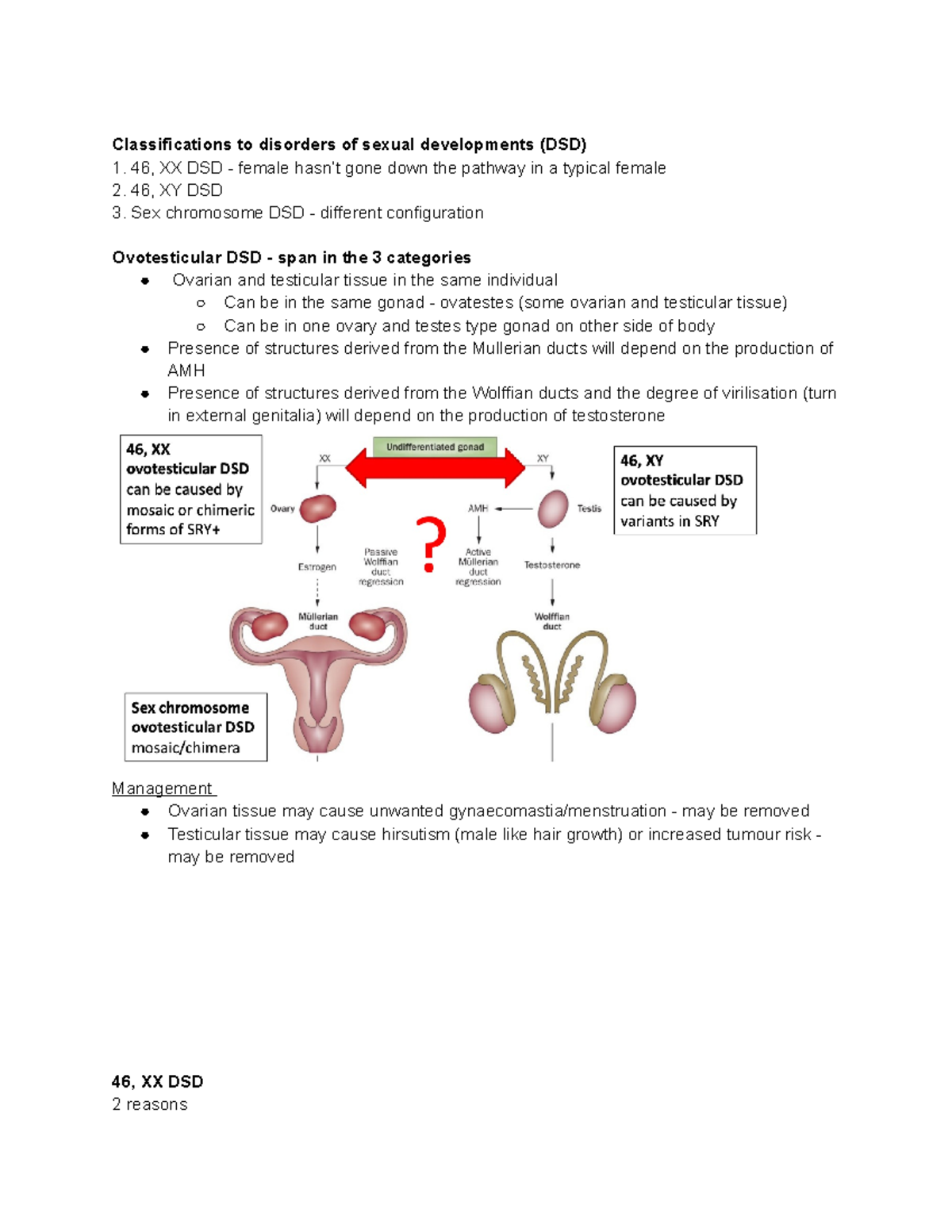 Difference of sexual development - Classifications to disorders of ...