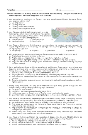 AP8 Q3 Module 1 Panahon-ng-Renaissanc E - 8 Araling Panlipunan Ikatlong Markahan – Modyul 1 ...