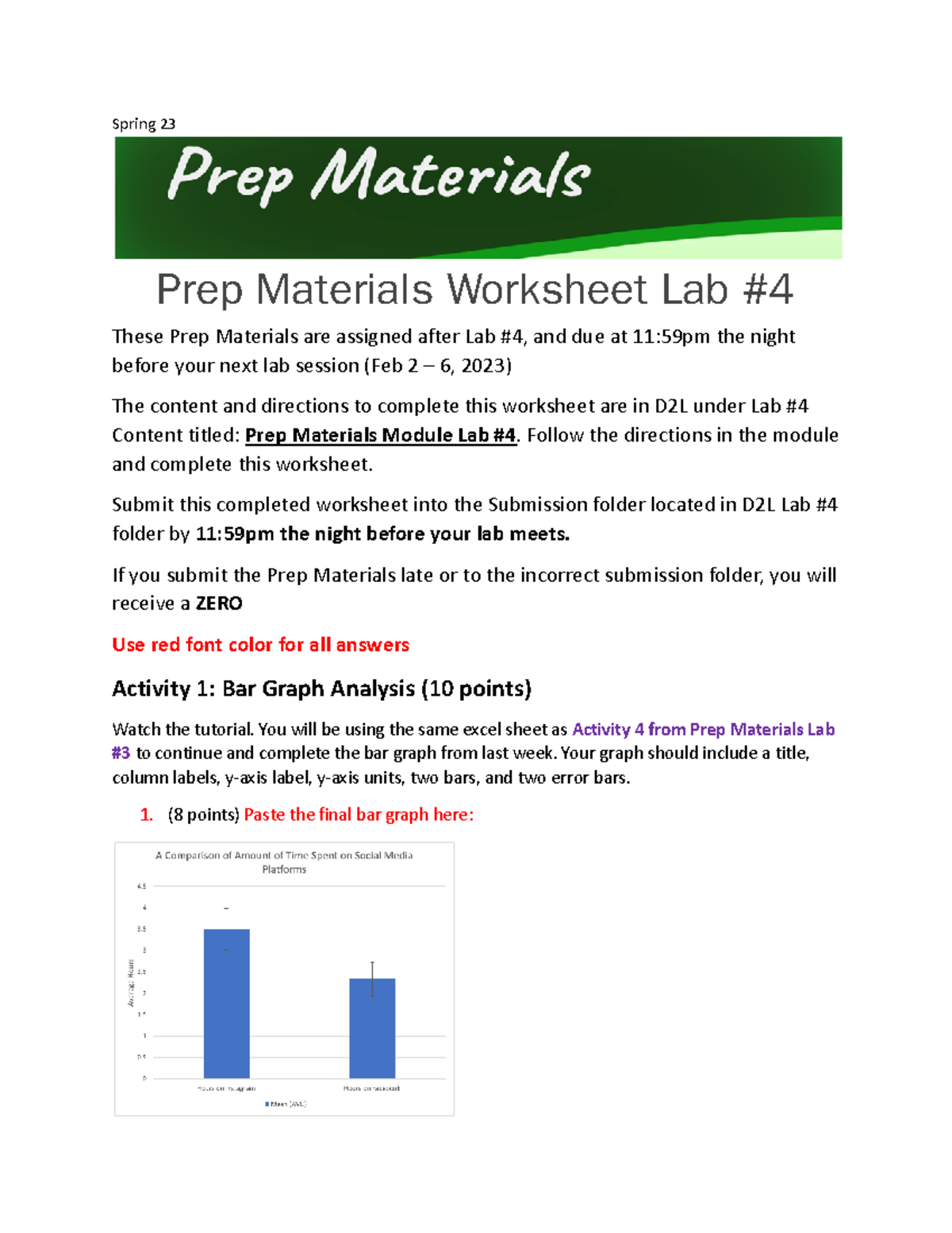 Prep Materials Worksheet Lab #04 - Spring 23 Prep Materials Worksheet ...