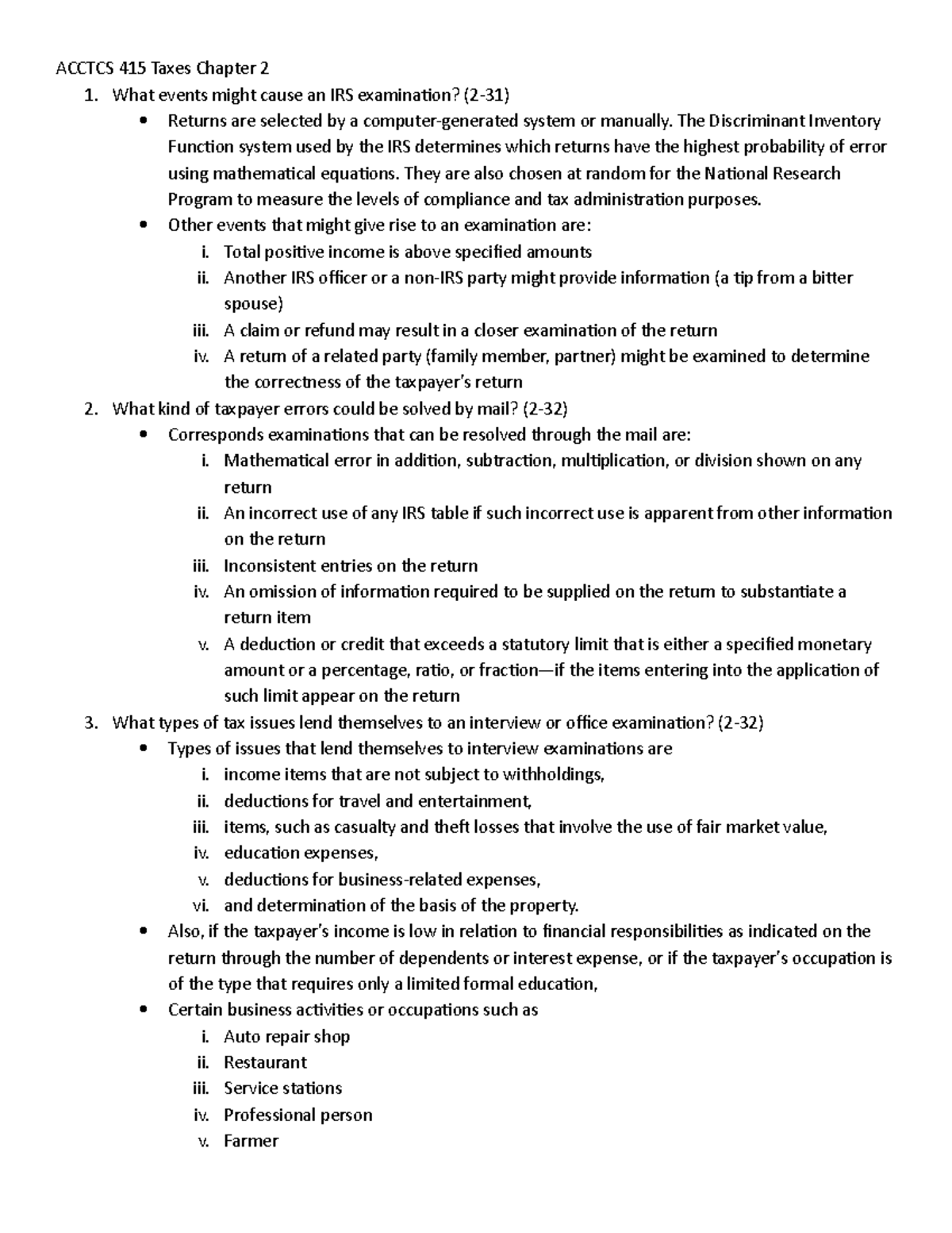 Acctcs 415 Taxes Quiz 2 DONE - ACCTCS 415 Taxes Chapter 2 1. What ...