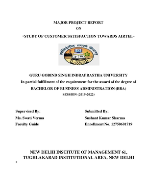 Bachelors of Business Administration - BBA - IPU - Studocu